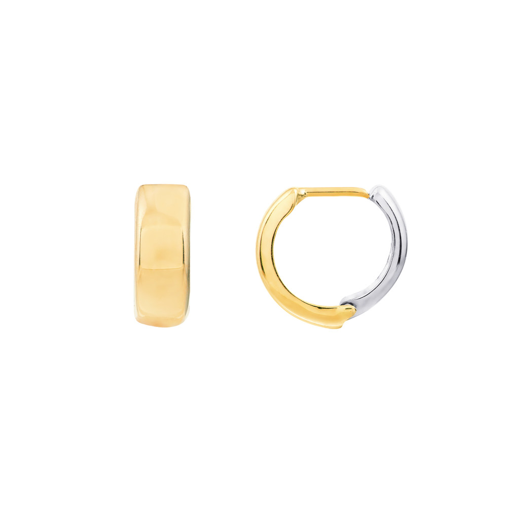Two Tone Hoop Earrings - Midas Chain
