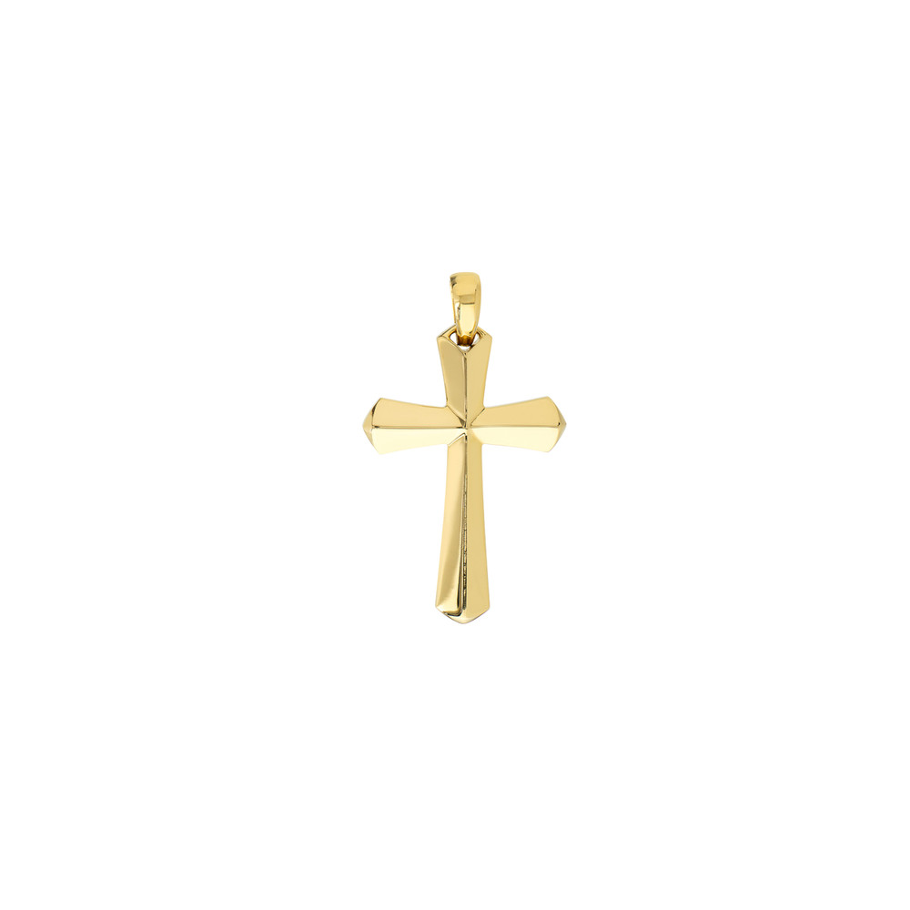 3D Knife Edge Cross Pendant - Midas Chain