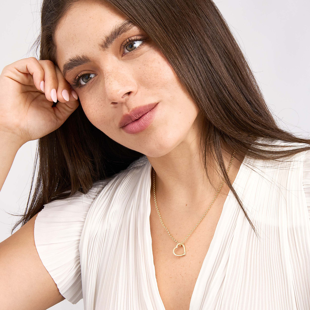 Diamond Heart Snap Lock - Midas Chain