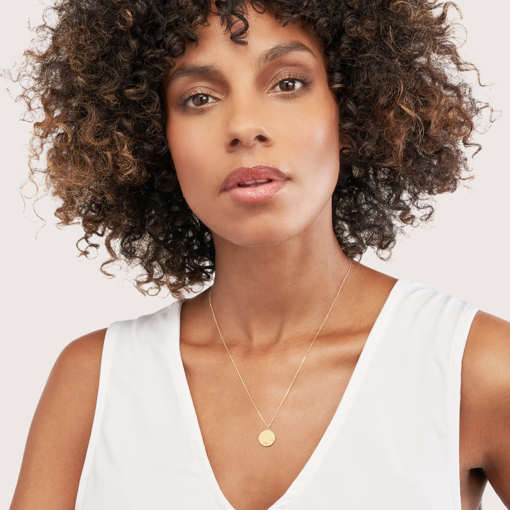 Diamond Stars Medallion Necklace - Midas Chain
