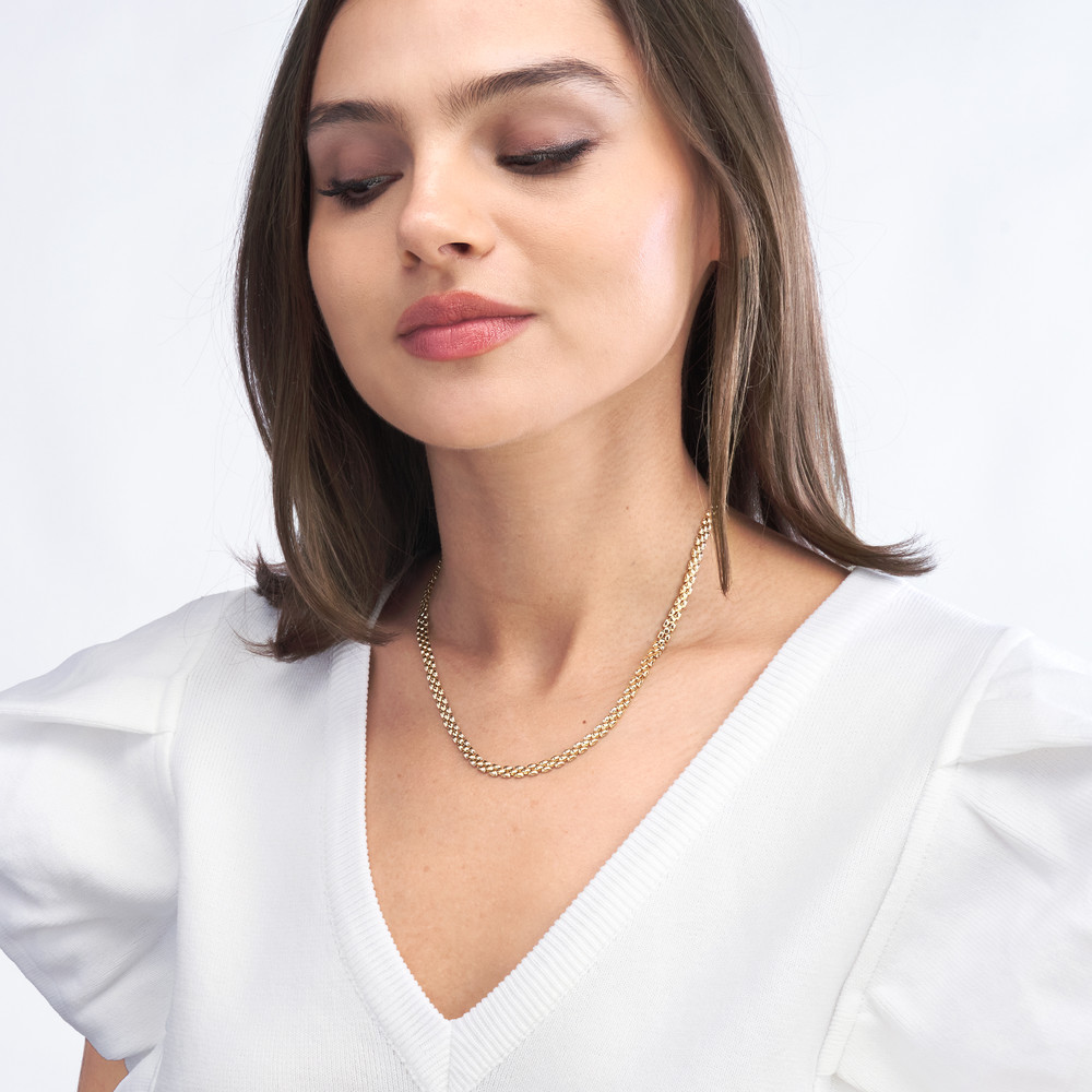 Polished 2+1 Square Link Chain - Midas Chain