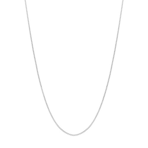 0.8mm Sterling Box Chain w/Slider Bead - Midas Chain