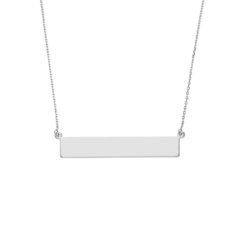 Engravable Bar & Adjustable Necklace - Midas Chain