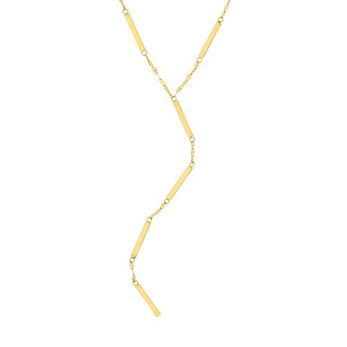 Forzentina Chain and Bar Lariat Necklace - Midas Chain