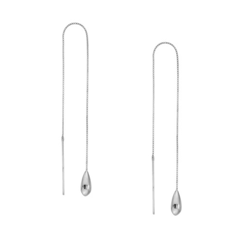 Mini Teardrop Threader Earrings Midas Chain