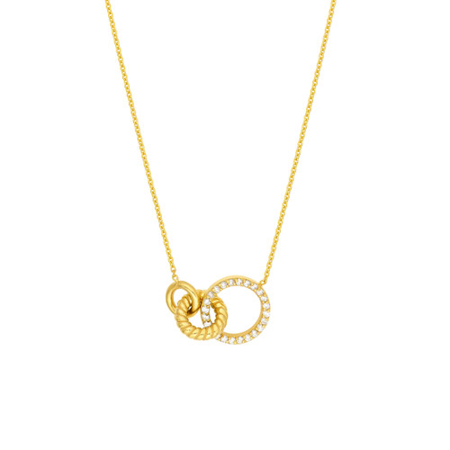 Linked Circle Ring Necklace - Midas Chain
