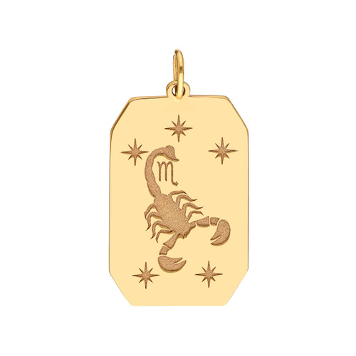 Scorpio Engraved Pendant - Midas Chain