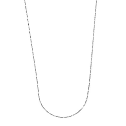 Sterling Silver 1.2mm Box Chain with Lobster Lock - Midas Chain