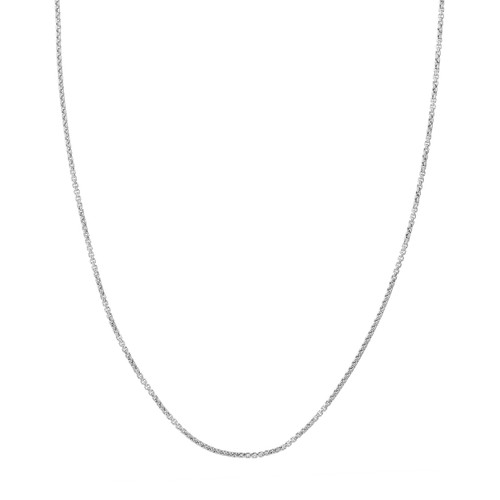 1.8mm Hollow Round Box Chain with Lobster Lock - Midas Chain