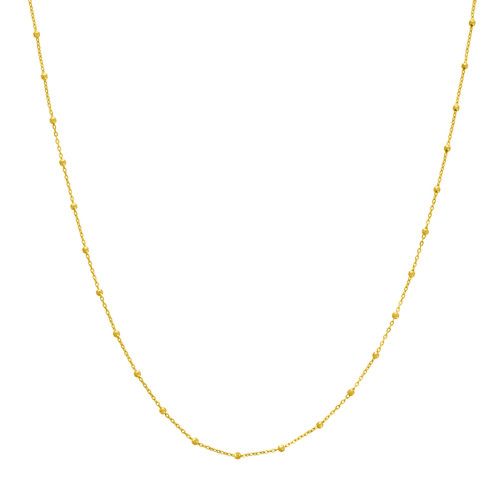 Faceted Bead Saturn Chain - Midas Chain
