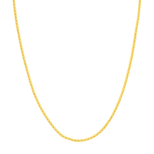 2.7mm Solid Round Box Chain with Lobster Lock - Midas Chain