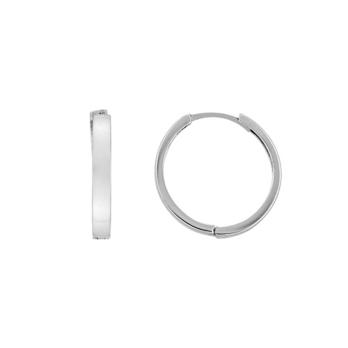 Sterling Silver Thin Shiny Hoops - Midas Chain