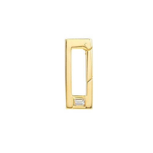 Rectangular Diamond Push Lock - Midas Chain