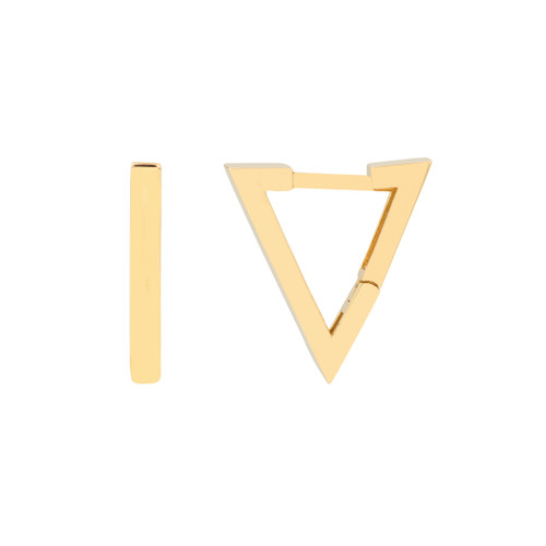 Triangle Mini Hoop Earrings - Midas Chain