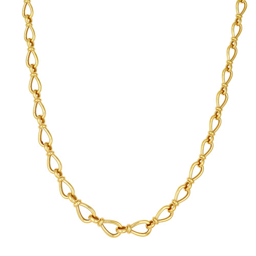 Graduated Teardrop Link Necklace - Midas Chain