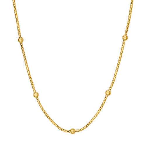 Diamond Cut Beaded Popcorn Chain - Midas Chain