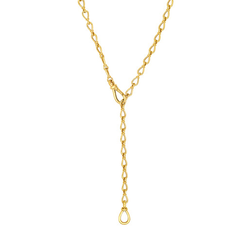 Teardrop Link Lariat Necklace - Midas Chain