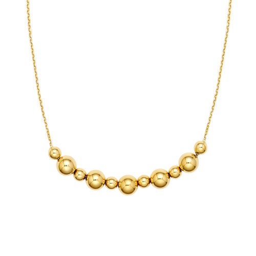 Adjustable Alternating Bead Necklace - Midas Chain