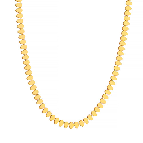 Flat Teardrop Link Chain – 14K Gold Stylish Necklace | Midas Chain