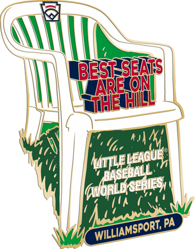 Little League Best Seats Are On The Hill Chair Pin - Little League ...