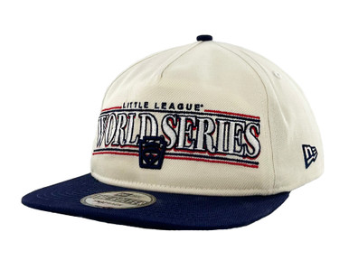 New Era Golfer Chrome White & Navy LLWS Adjustable Cap - Little League ...