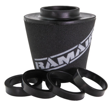 Ramair Polymer Base Neck Cone Air Filter - 70mm - 90mm ID Neck - CC-200 ...