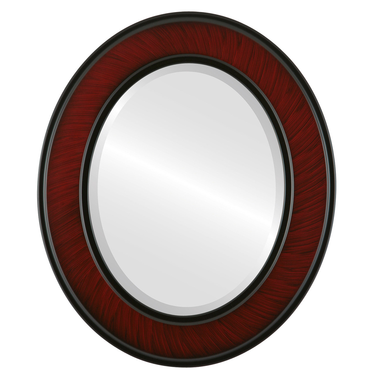Contemporary Red Round Mirrors from $111 | Free Shipping