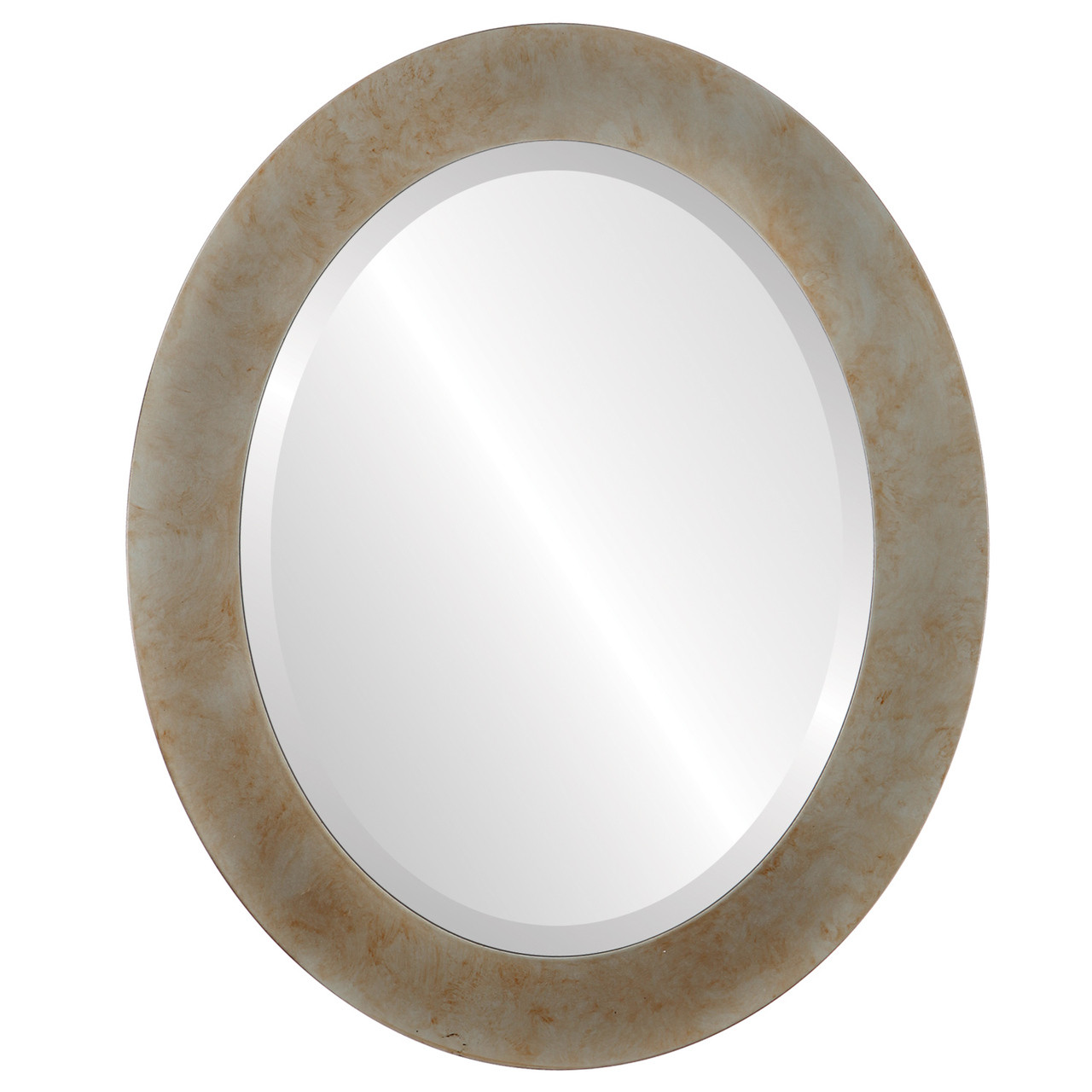Soho Oval Framed Mirror - Black Silver|OVALCREST