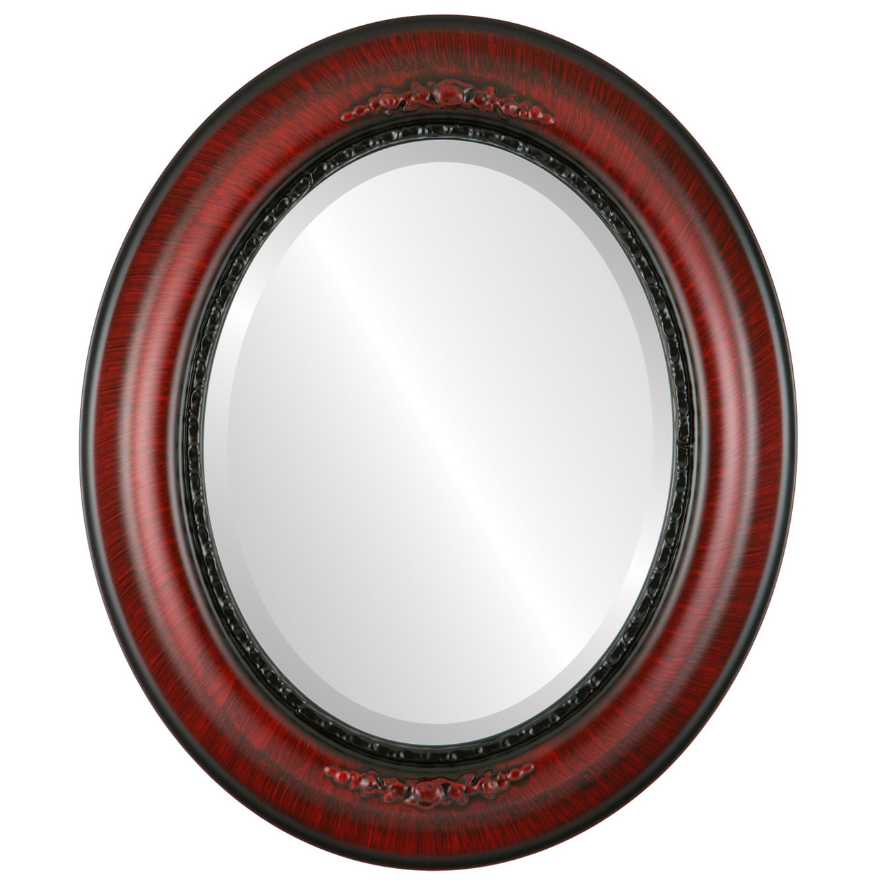 Chicago Oval Framed Mirror - Vintage Cherry|OVALCREST