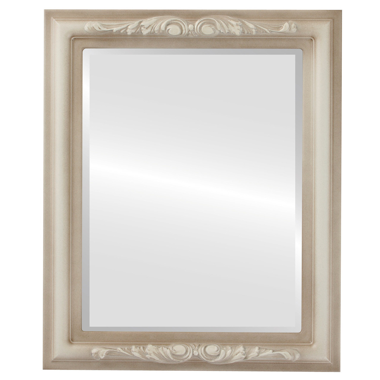 Hamilton Round Framed Mirror - Linen White - Gold |OVALCREST