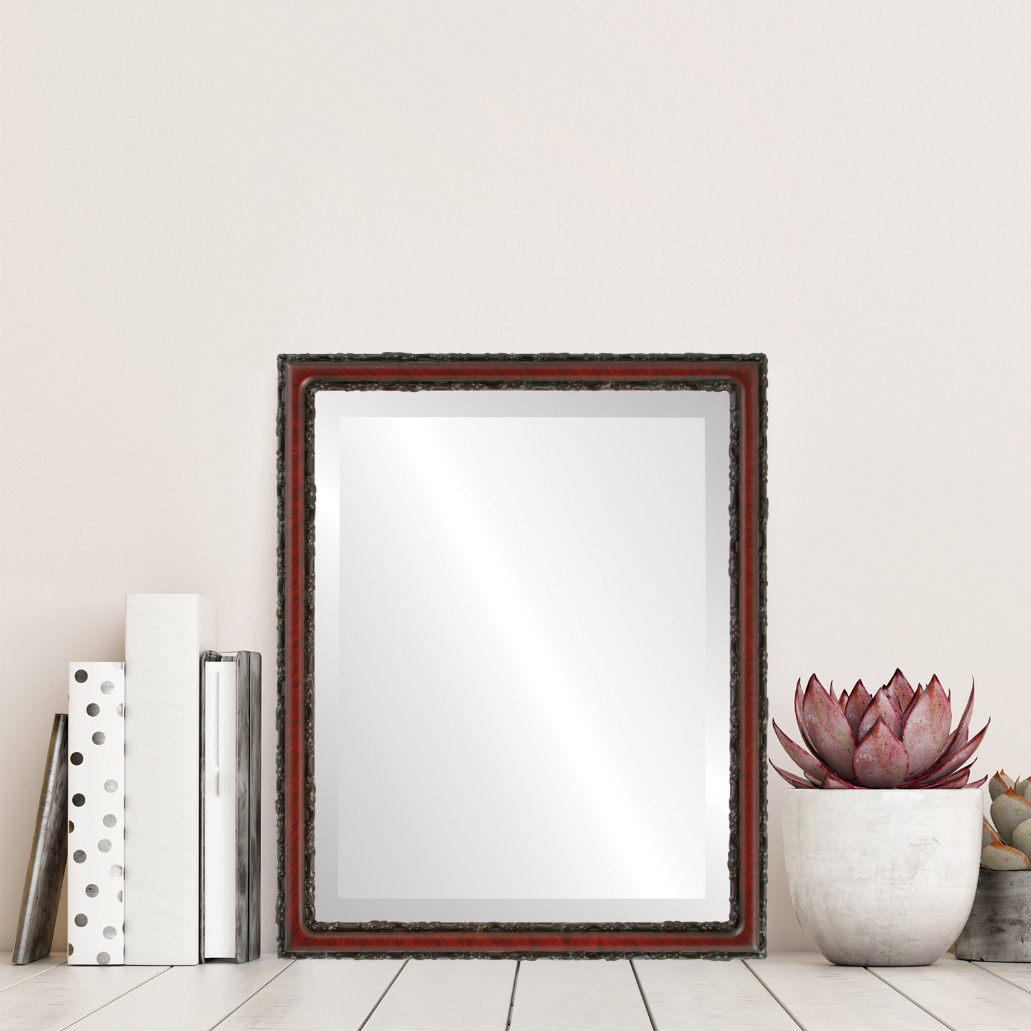Decorative Red Rectangle Mirrors from $126 | Free Shipping