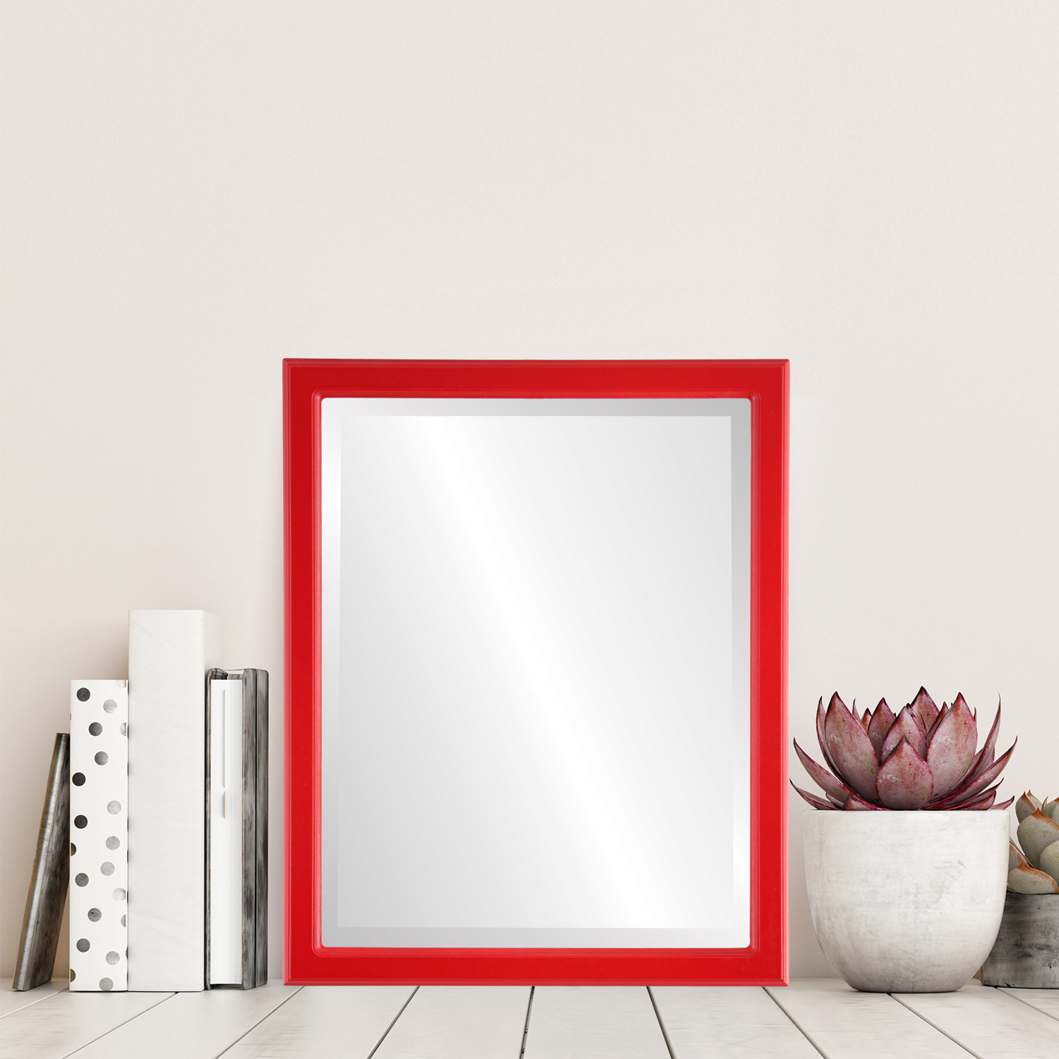 Contemporary Red Rectangle Mirrors from $97 | Free Shipping