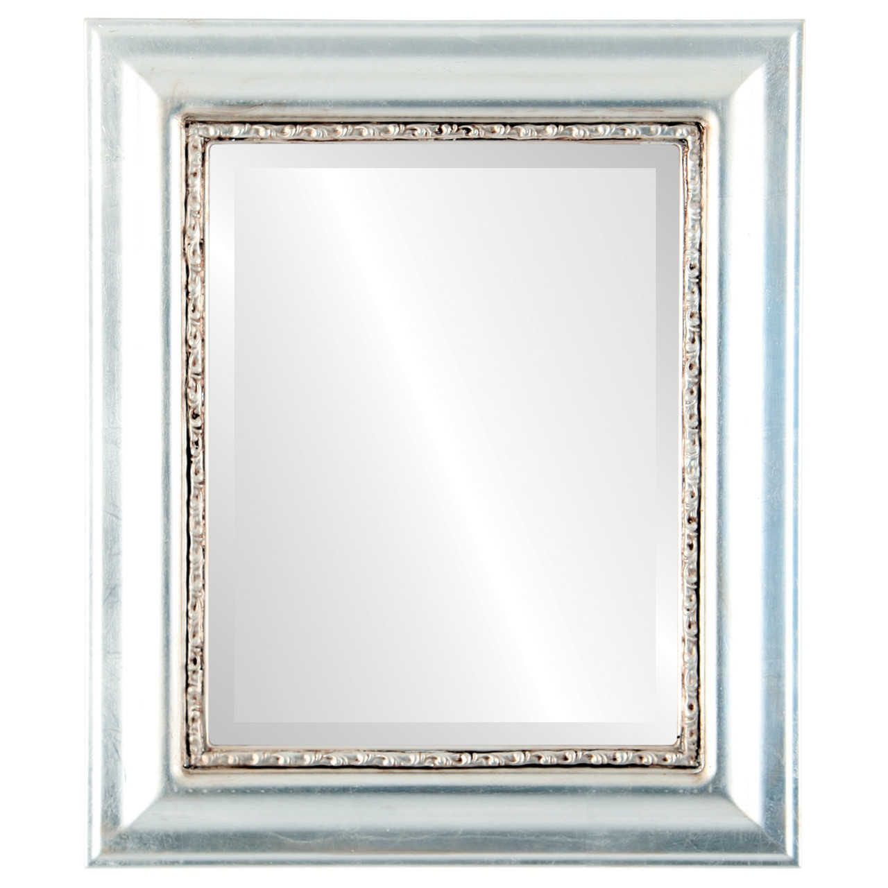 Chicago Rectangle Framed Mirror - Silver Leaf Brown|OVALCREST