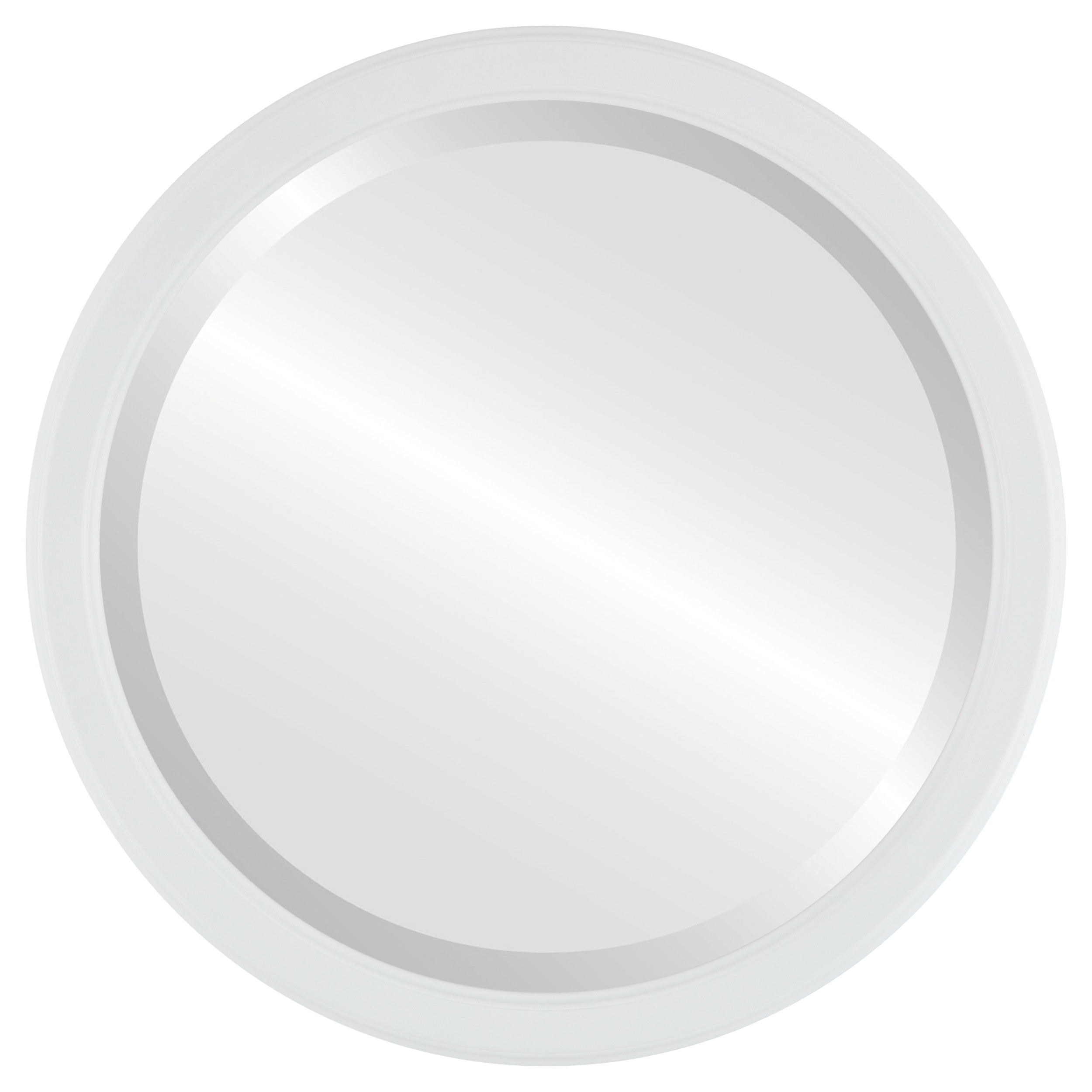 Contemporary White Round Mirrors from $97 | Free Shipping