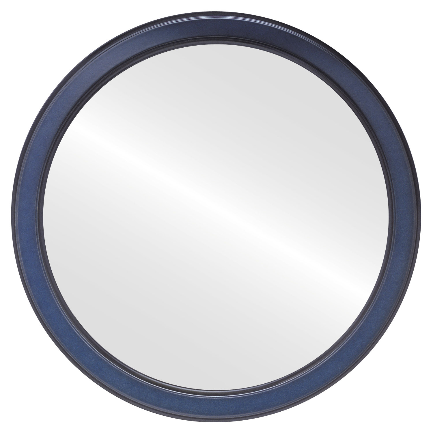 Contemporary Blue Round Mirrors from $97 | Free Shipping