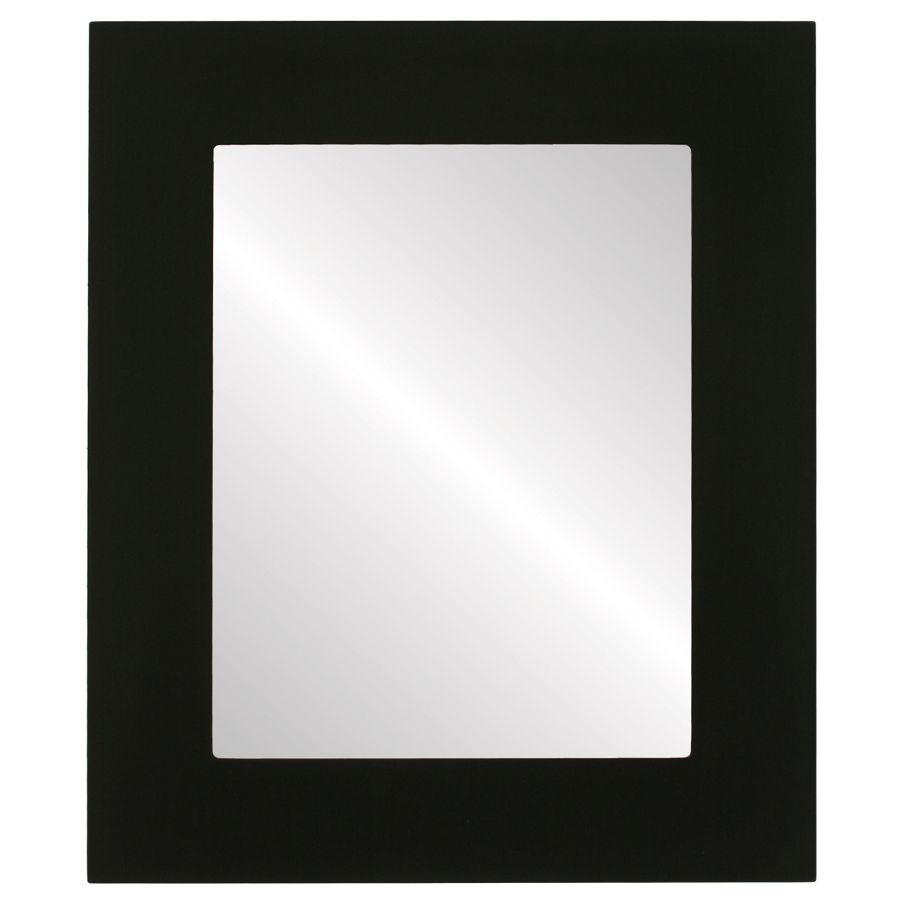 Ashland Rectangle Framed Mirror - Matte Black|OVALCREST