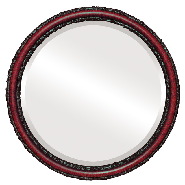 Vintage Red Round Mirrors from $146 | Free Shipping