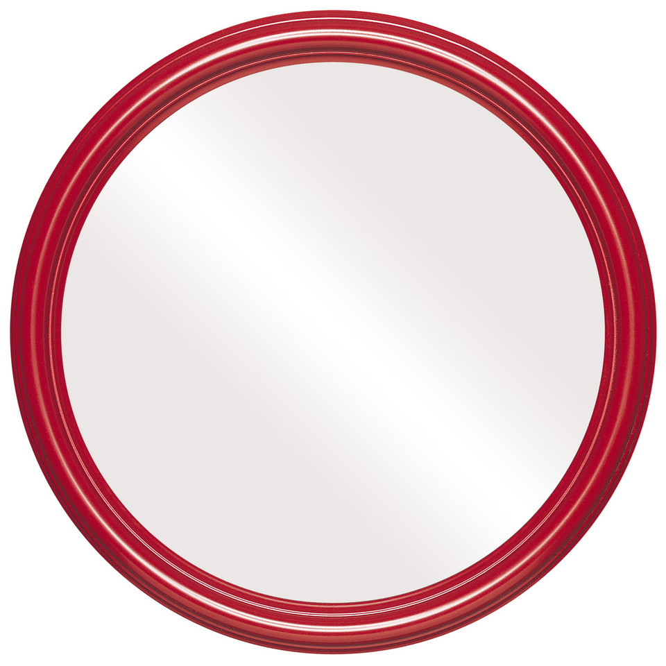 Antique Red Round Mirrors from $103 | Free Shipping