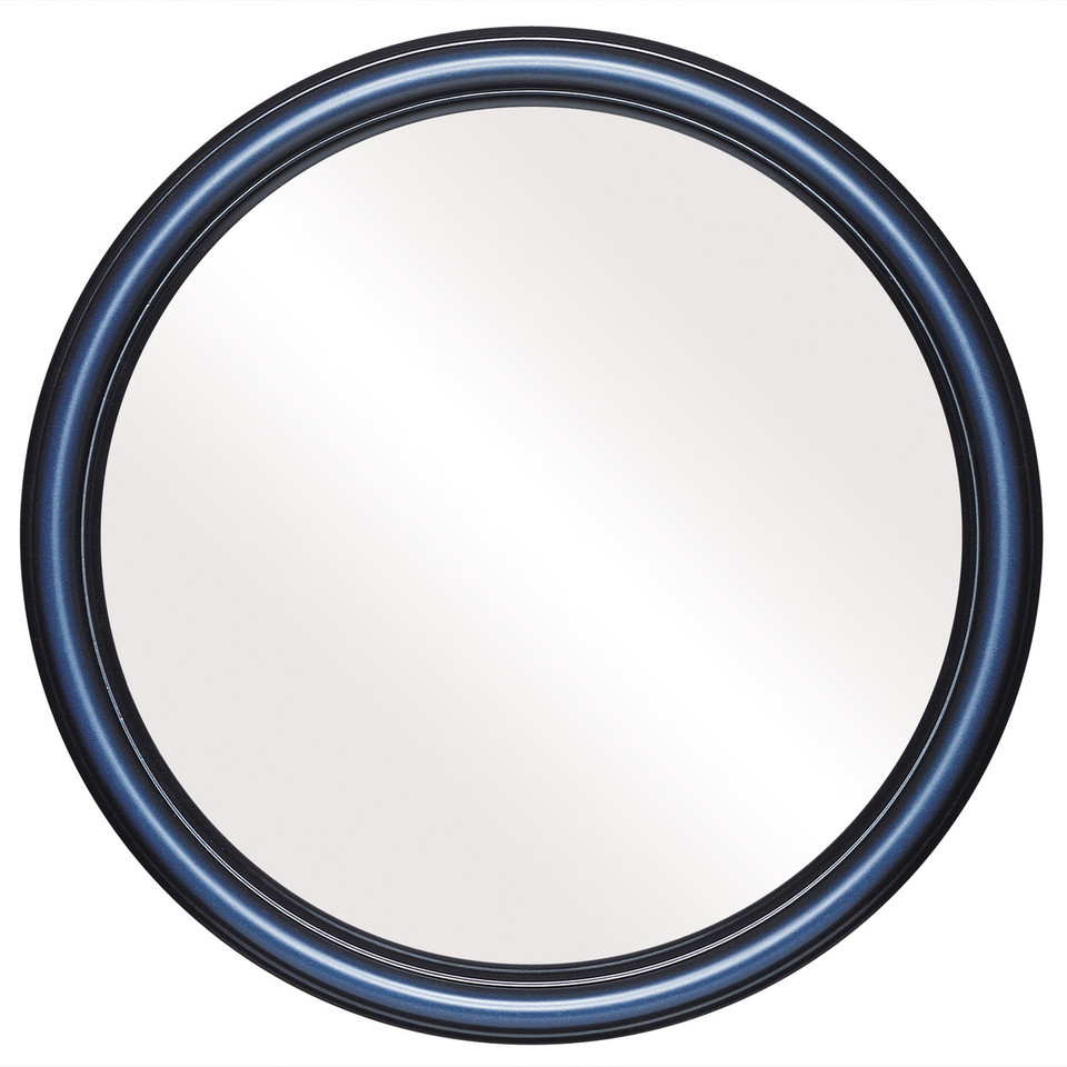 Antique Blue Round Mirrors from $103 | Free Shipping