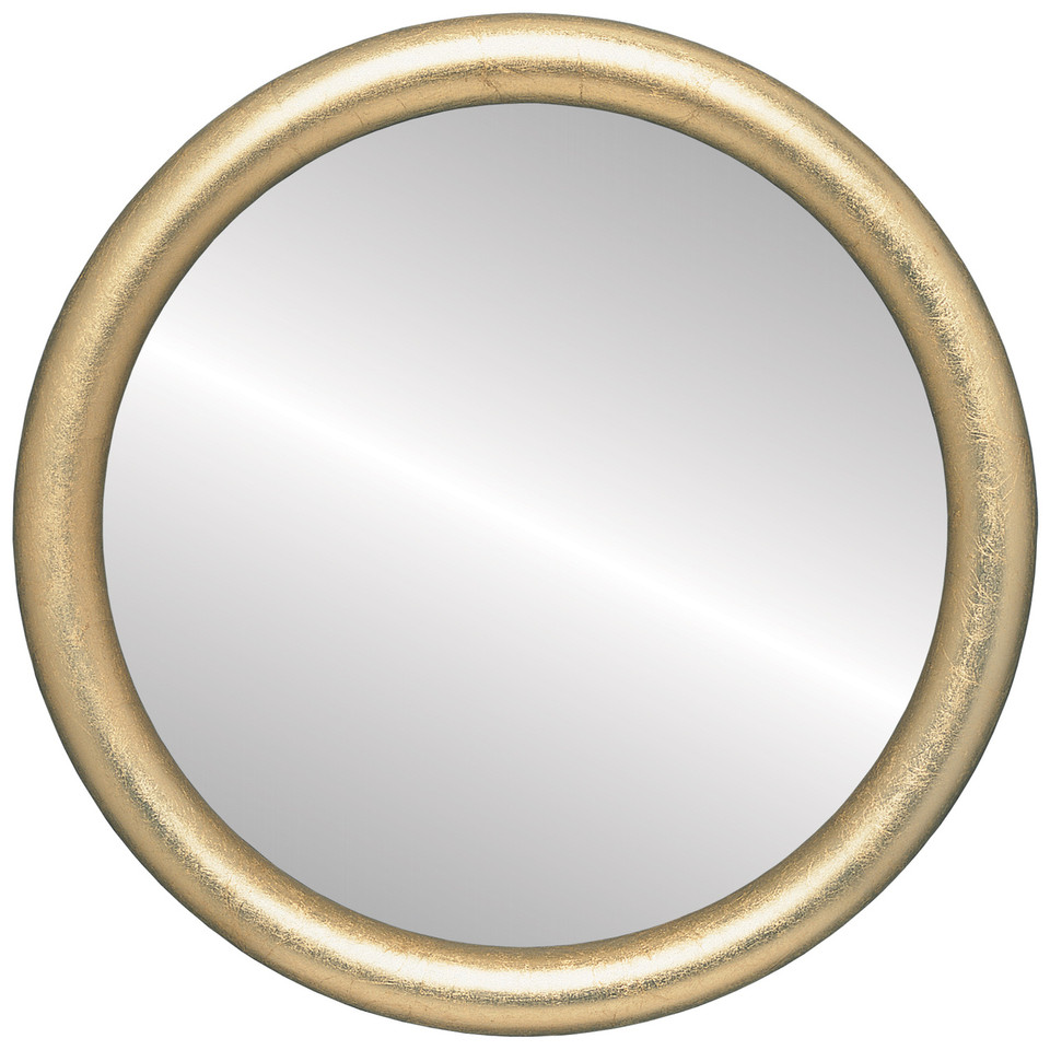 Contemporary Gold Round Mirrors from $121 | Free Shipping
