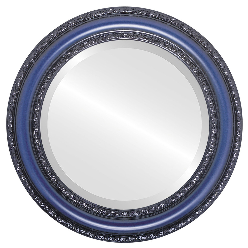 Antique Blue Oval Mirrors from $136 | Free Shipping