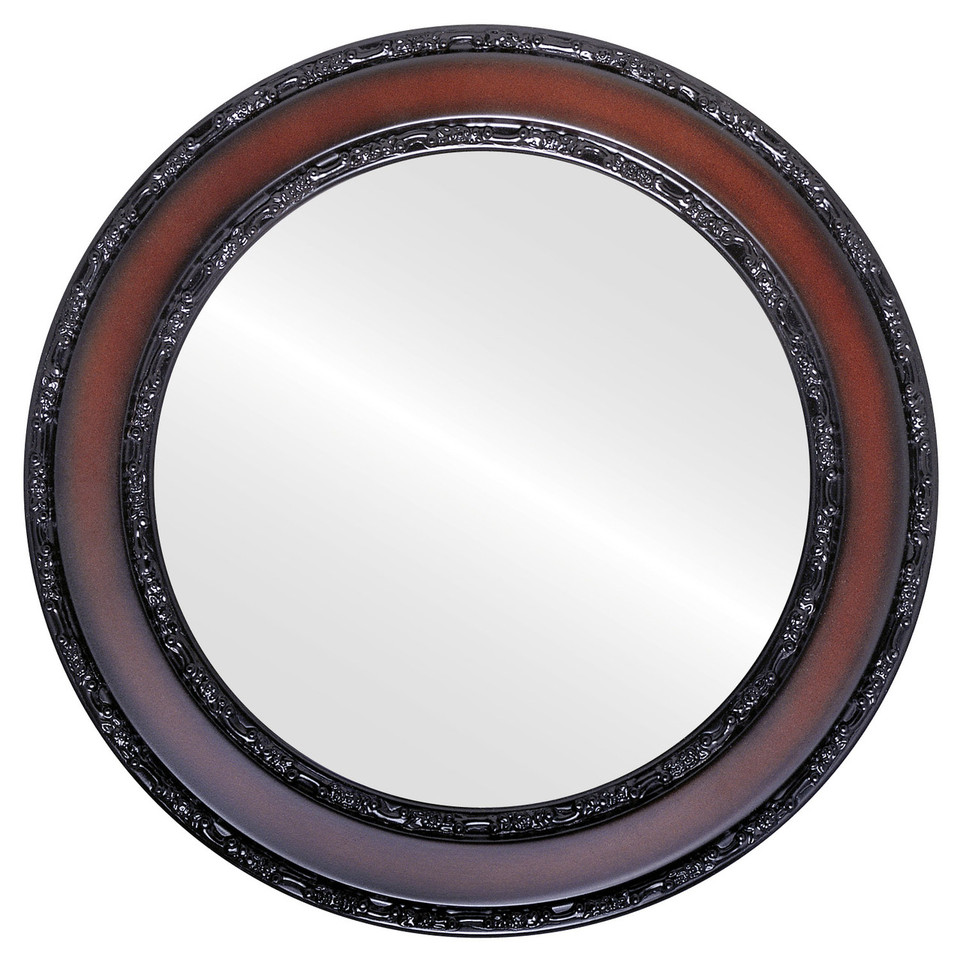 Decorative Red Round Mirrors from $127 | Free Shipping
