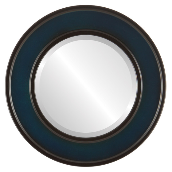 Contemporary Blue Round Mirrors from $111 | Free Shipping