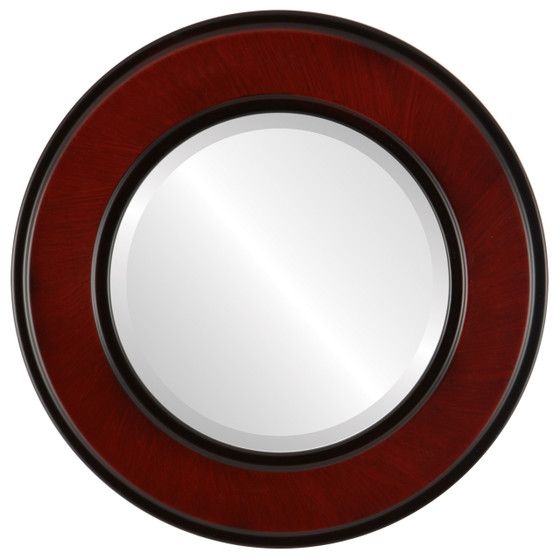 Contemporary Red Round Mirrors from $111 | Free Shipping