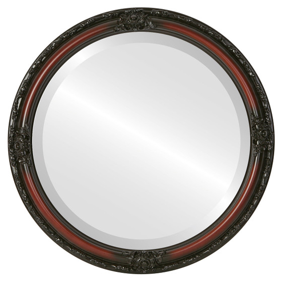 Antique Red Round Mirrors from $136 | Free Shipping