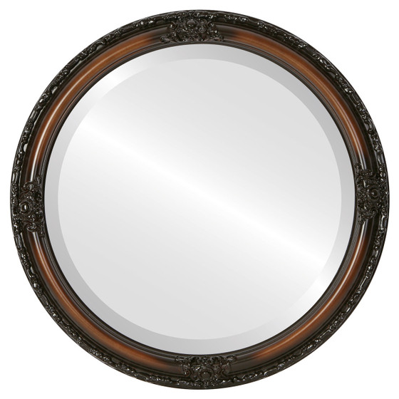 Antique Brown Round Mirrors from $136 | Free Shipping