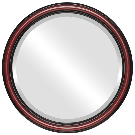 Antique Red Round Mirrors from $103 | Free Shipping