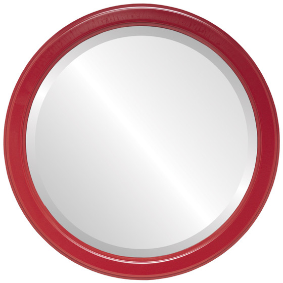 Contemporary Red Round Mirrors from $97 | Free Shipping