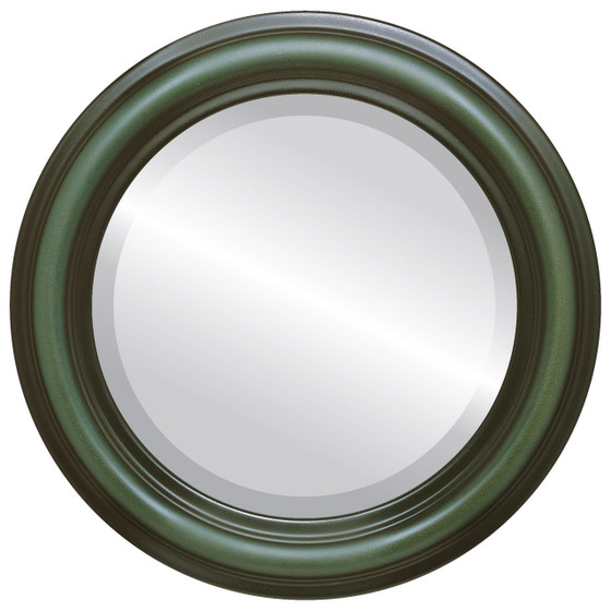 Contemporary Green Round Mirrors from $119 | Free Shipping