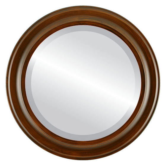 Contemporary Dark Brown Round Mirrors from $97 | Free Shipping
